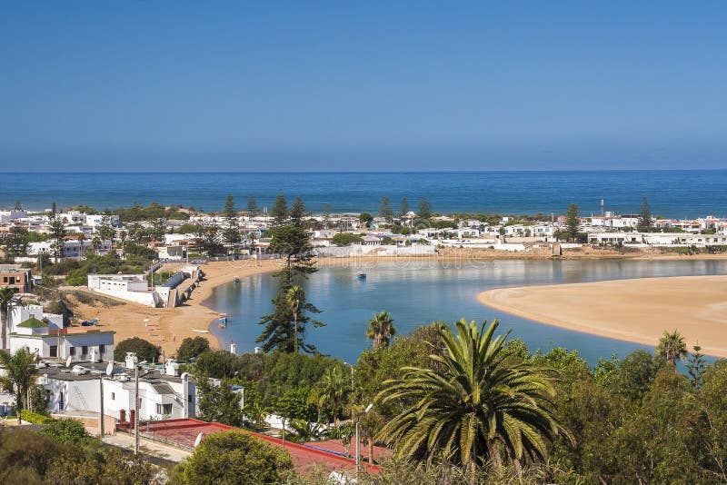 View of Oualidia stock photo. Image of city, building - 69047856