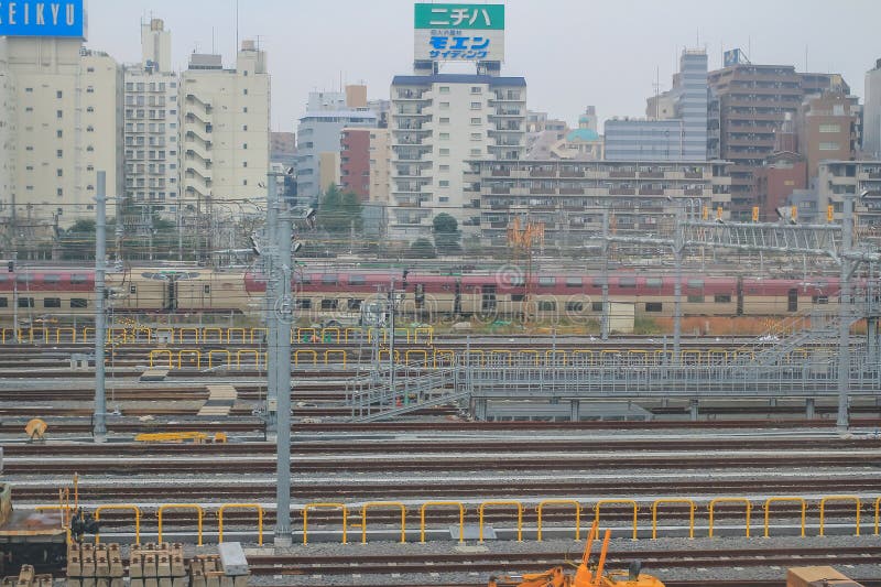 A View Out of Shinkansen Bullet Train Line 3 Nov 2013 Editorial Stock ...