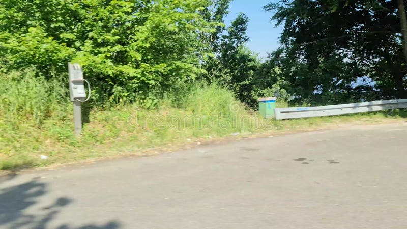 View Out of the Side Window of a Fast Driving Car while Looking at a ...