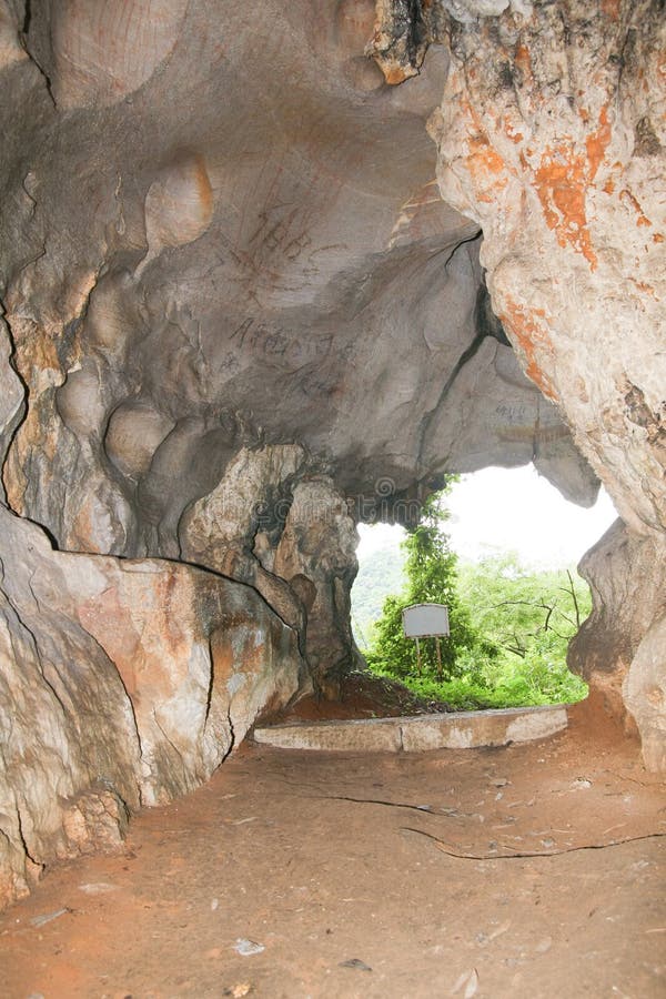 View out of stone cave stock photo. Image of mining, antique - 38209008