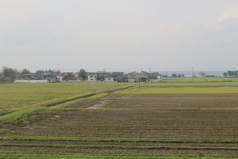 View Out of Train Window at Japan Stock Photo - Image of fukui, road ...