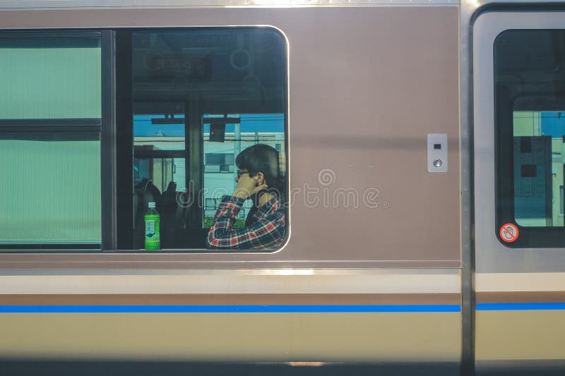 2 Nov 2013 View Out of Train Window at Japan Editorial Stock Image ...
