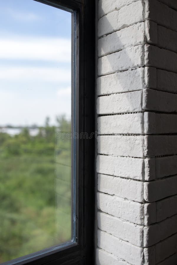 View out of window stock image. Image of wood, stone - 105173321