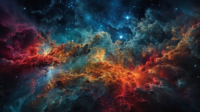 View in Outer Space Far in the Universe of Swirling Galaxies, Nebulae ...