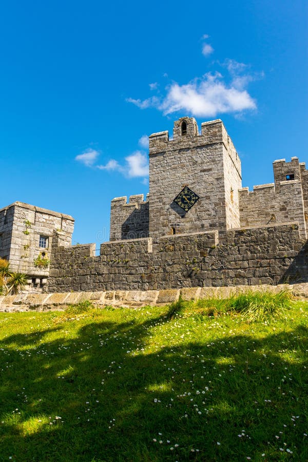 Castle Rushen in Castletown, Isle of Man Stock Photo - Image of walls ...