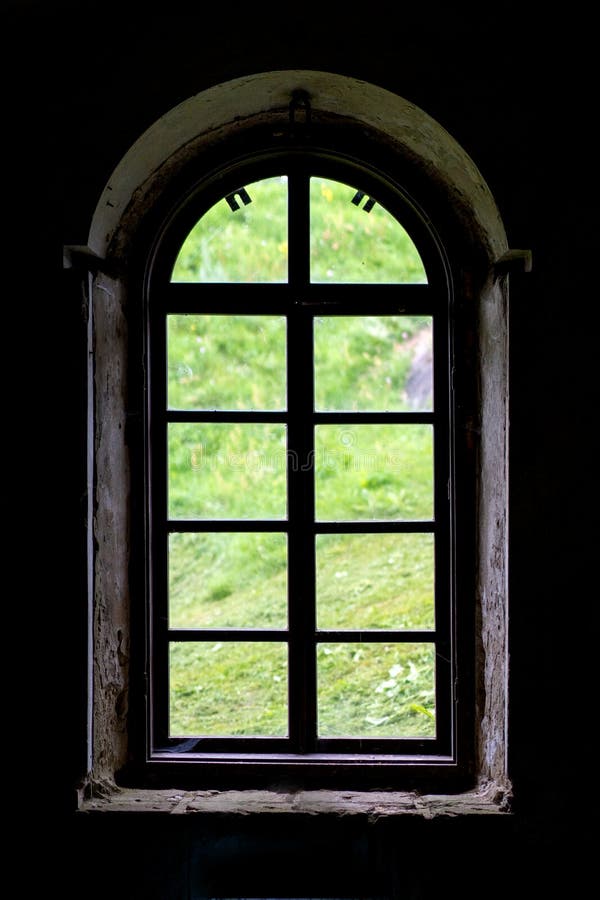 View Outside - through a Old Window. Stock Photo - Image of apartment ...