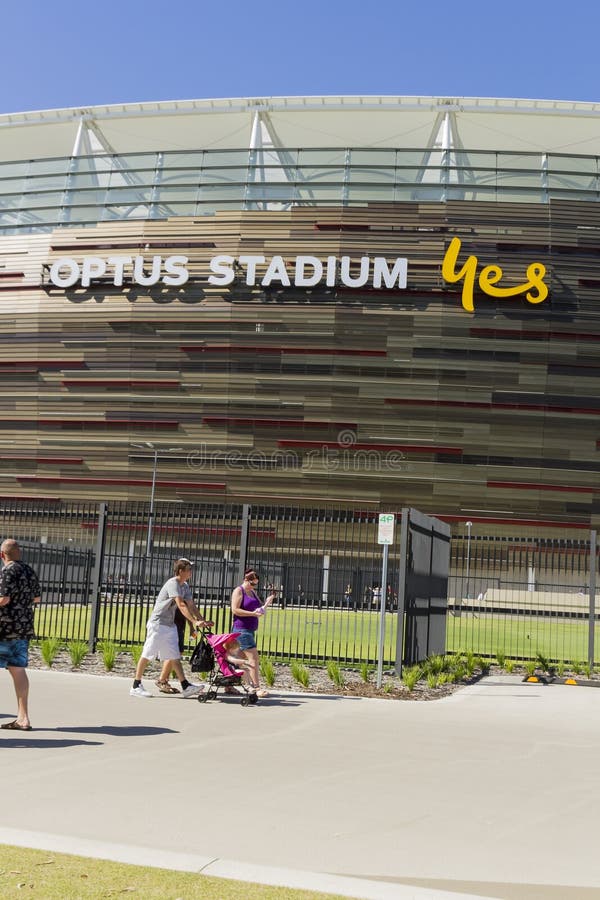 Optus Stadium in Perth editorial image. Image of optus - 108144995