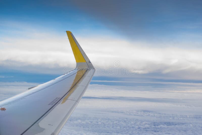 View Outside the Plane Window Stock Photo - Image of trip, cloud: 77502378
