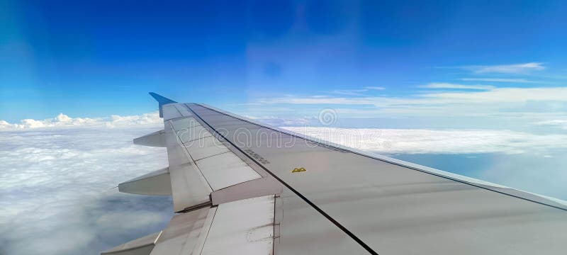 The View Outside the Plane from the Window Stock Photo - Image of ...