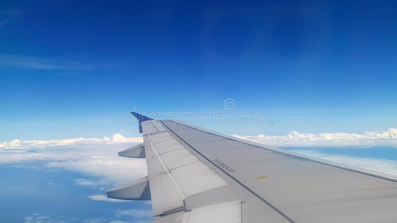 The View Outside the Plane from the Window Stock Image - Image of gate ...