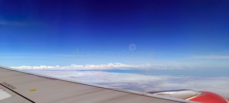 The View Outside the Plane from the Window Stock Image - Image of ...