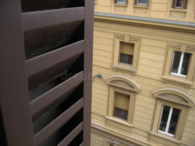 View outside the window stock image. Image of shutter - 1719799