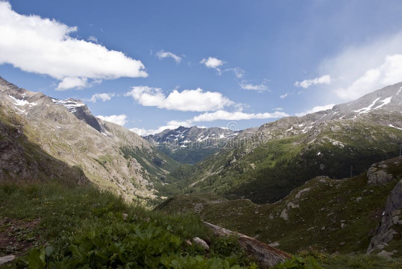 View over the Alps, Italy stock image. Image of landscape - 11136739