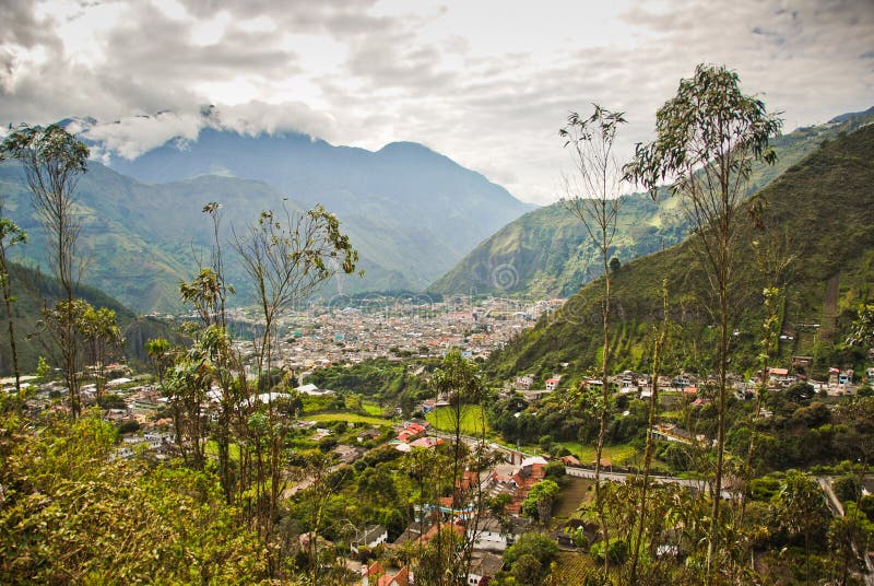 View over Banos stock image. Image of santa, tourism - 60561575