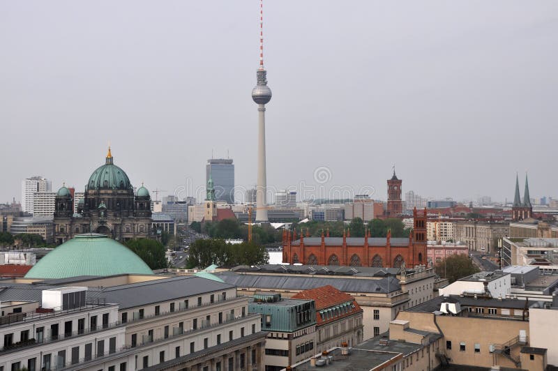 View over berlin stock photo. Image of hall, landmark - 14805012