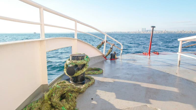 View over the boats deck stock image. Image of istanbul - 69875163