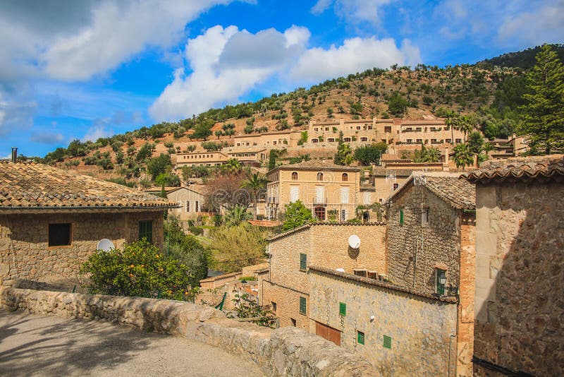 View Over Deia Town at the West Coast of Mallorca, Spain Stock Image ...