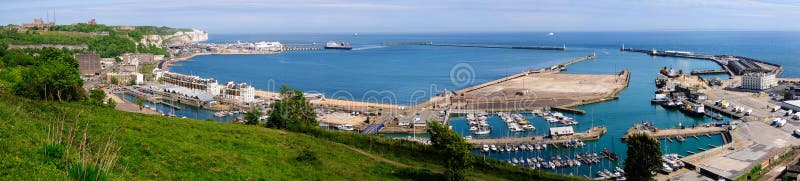 View over Dover stock image. Image of afternoon, port - 20892035