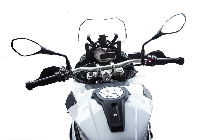 The View Over the Handlebars of Motorcycle Stock Image - Image of bike ...