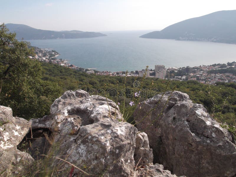 Igalo stock image. Image of fisherman, green, coast, entrance - 99006753