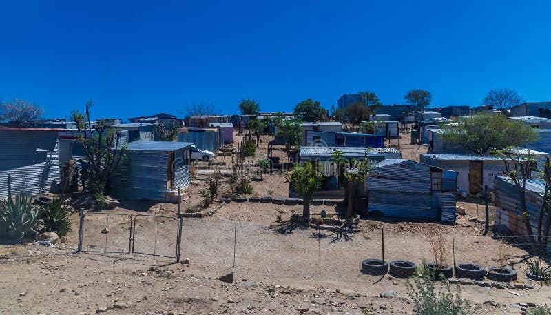 A View Over an Informal Settlement in Windhoek, Namibia Stock Photo ...