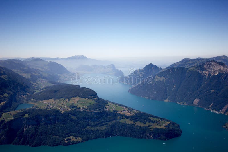 View Over Lake Lucerne and the Part of Lake Uri Stock Photo - Image of ...