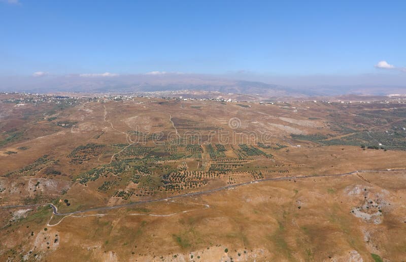 View Over Litani Valley, South Lebanon Stock Image - Image of ...