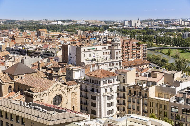 View of Lleida city stock photo. Image of spain, architecture - 22471780
