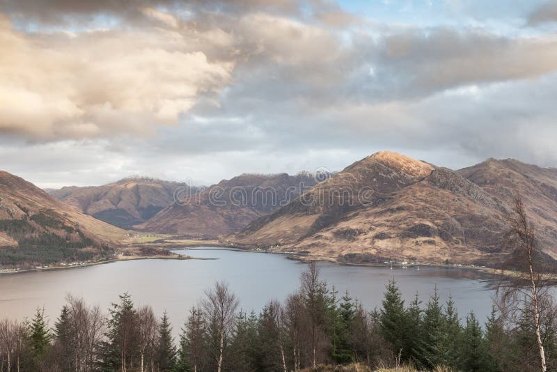 View Over Loch Duich in Scotland. Stock Image - Image of scotland ...