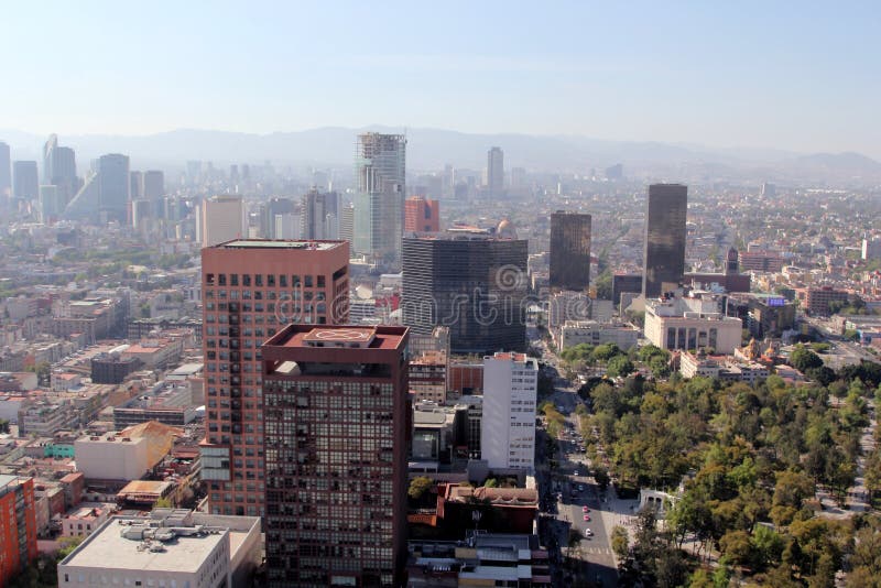 View Over Mexico City, Mexico. Stock Photo - Image of latin, skyscraper ...