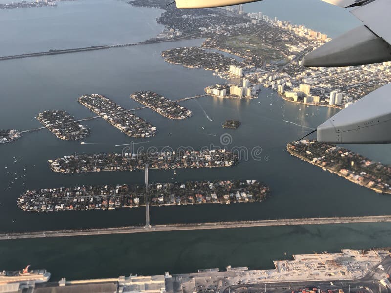 View over Miami stock image. Image of view, flight, miami - 114442369