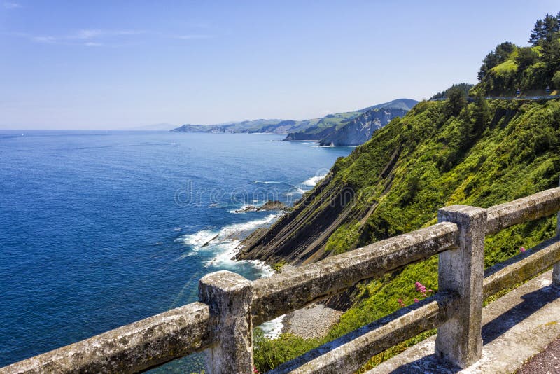 Basque coast stock photo. Image of atlantic, view, beach - 102743962