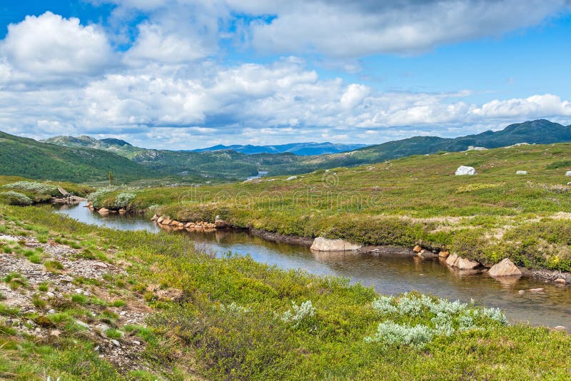 View over Norway landscape stock image. Image of vacation - 37991249