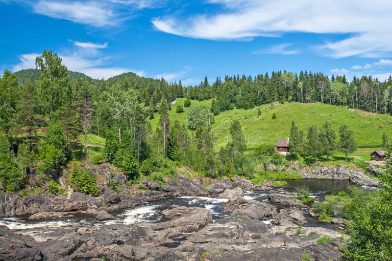 View over Norway landscape stock photo. Image of adventure - 37991264
