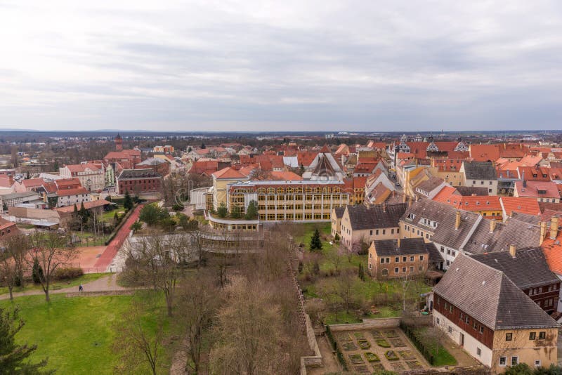 View Of The Old Town Of Torgau Stock Photo - Image of city, saxony ...