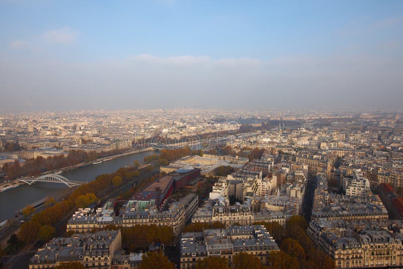 View over Paris stock image. Image of huge, urban, town - 36884317