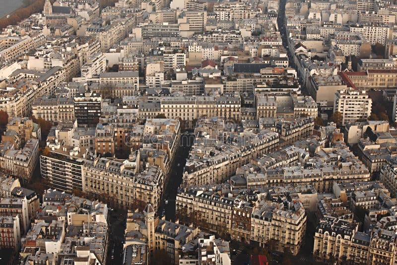 View over Paris stock photo. Image of aerial, panoramic - 40587328