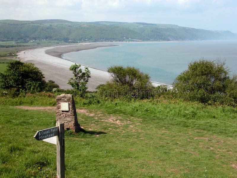 View Over Porlock Bay in Exmoor Stock Photo - Image of nature, quaint ...