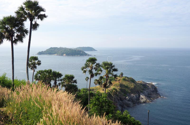 Viewpoint of Promthep Cape, Phuket Island, Thailand Stock Image - Image ...