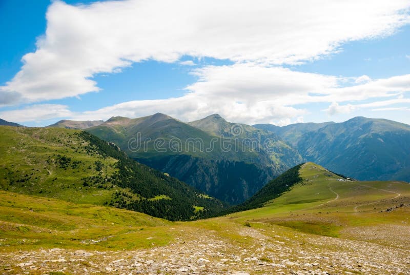 View Over Pyrenees Mountains, Spain Stock Photo - Image of panorama ...