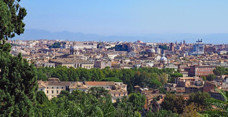 View over Rome stock image. Image of buildings, architecture - 79883739