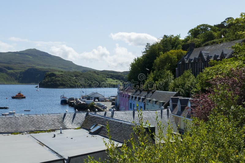 View Over the Rooftops To Portree Harbour, Isle of Skye Stock Image ... View Over the Rooftops To Portree Harbour, Isle of Skye Stock Image ...