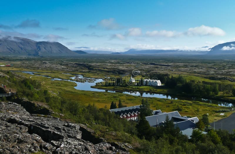 View over rural Iceland stock photo. Image of architecture - 22851730