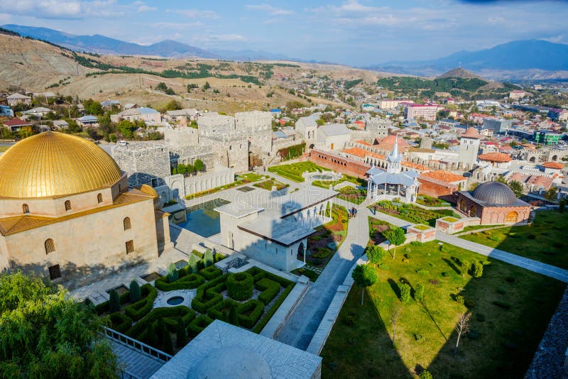 Sapara Monastery and Golden Dome, Georgia Editorial Stock Image - Image ...