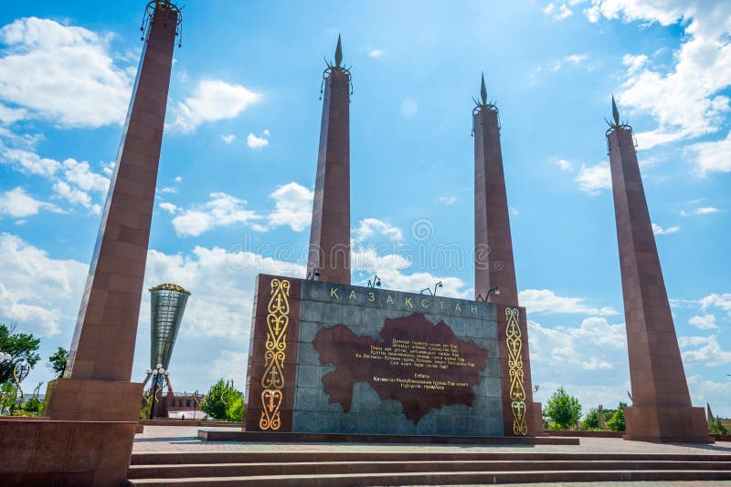 View Over Shymkent Independence Park, Kazakhstan Editorial Photo ...