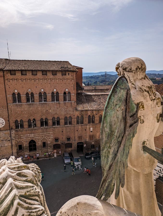 View Over Siena from a Window in the Siena Cathedral Editorial ...