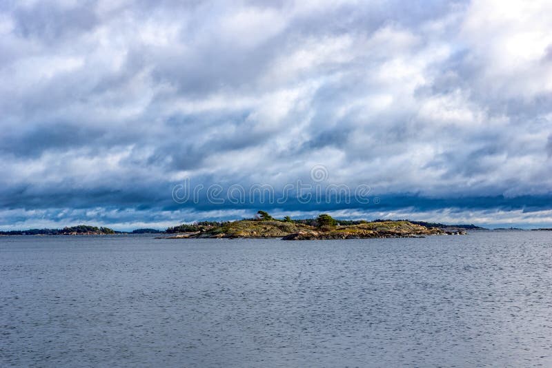 View over small islands stock photo. Image of seascape - 62685340