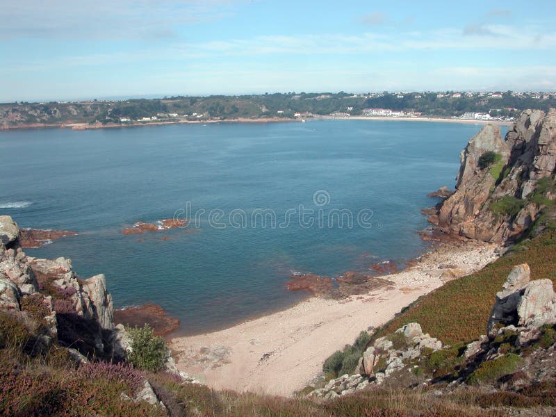 View Over St Breladeâ€™s Bay, Jersey Stock Image - Image of brelade ...
