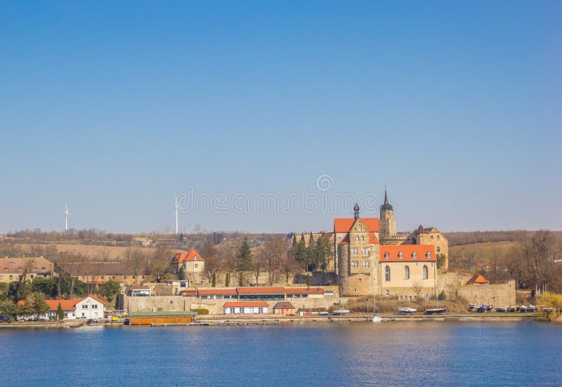 View Over the Susser See Lake and the Castle in Seeburg Stock Image ...