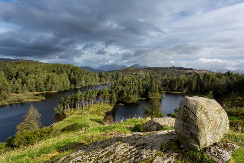 View Over Tarn Hows in English Lake District Stock Photo - Image of ...